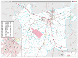 Rapides Parish (County) , LA Map (Premium Style)