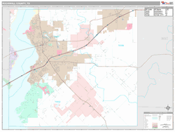 Rockwall County, TX Zip Code Map (Premium Style)