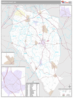 Sampson County, NC Map Book (Premium Style)