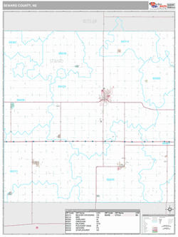 Seward County, NE Map (Premium Style)