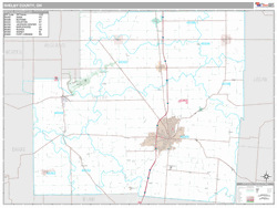Shelby County, OH Map (Premium Style)