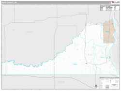Sioux County, ND Map (Premium Style)