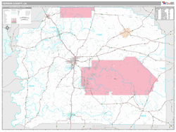Vernon Parish (County) , LA Map (Premium Style)