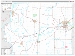 Whiteside County, IL Zip Code Map (Premium Style)