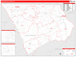 Chesterfield County, SC Map Book (Red Line Style)
