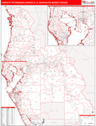 Tampa-St.Petersburg (Sarasota), FL DMR Digital Map - Red Line - MarketMAPS