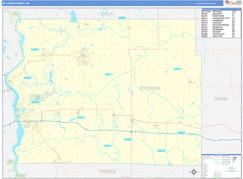 St. Croix County, WI Zip Code Digital Map - Basic