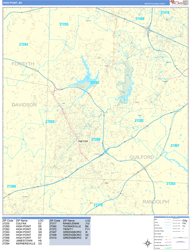 High Point North Carolina Wall Maps - MapSales