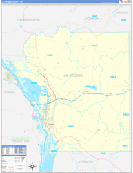 La Crosse Wisconsin Wall Maps - MapSales
