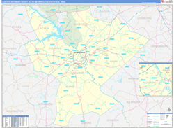 Augusta Georgia Wall Maps - MapSales