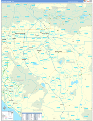 Inland Empire Metro Area, CA Wall Maps - MapSales