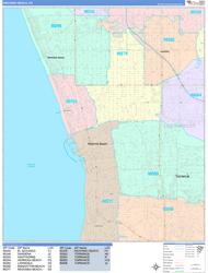 Redondo Beach California Wall Maps - MapSales