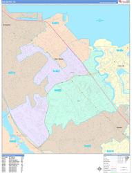 San Mateo California Wall Maps - MapSales