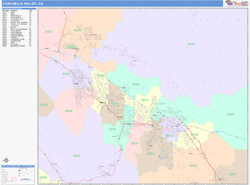 Coachella Valley California Wall Maps - MapSales