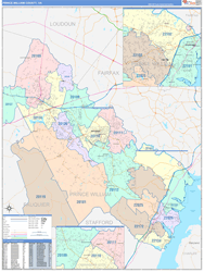 Prince William County, VA Wall Maps - MapSales