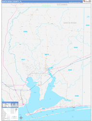 Santa Rosa County, FL Wall Maps - MapSales