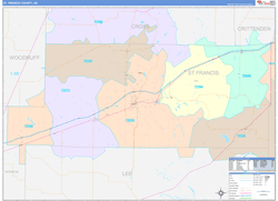 St. Francis County, AR Wall Maps - MapSales