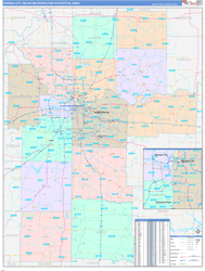 Kansas City Metro Area, MO Wall Maps - MapSales