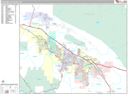 Coachella Valley California Wall Maps - MapSales