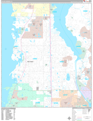 Palm Harbor Florida Wall Maps - MapSales