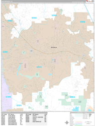 San Marcos California Wall Maps - MapSales