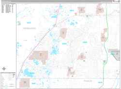 Spring Hill Florida Wall Maps - MapSales