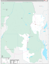 Wallowa County, OR Wall Maps - MapSales
