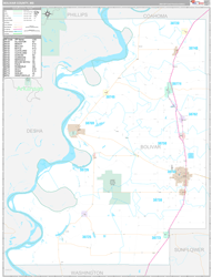 Bolivar County, MS Wall Maps - MapSales