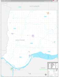Bon Homme County, SD Wall Maps - MapSales
