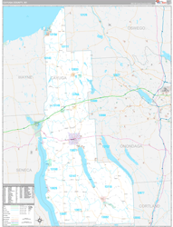 Cayuga County, NY Wall Maps - MapSales