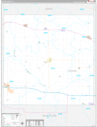 Cedar County, IA Wall Maps - MapSales