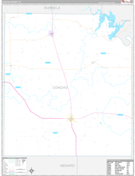 Concho County, TX Wall Maps - MapSales