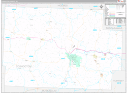 Coshocton County, OH Wall Maps - MapSales