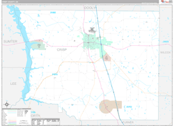 Crisp County, GA Wall Maps - MapSales