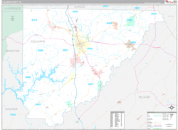 Cullman County, AL Wall Maps - MapSales