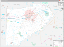 Fulton County, GA Wall Maps - MapSales