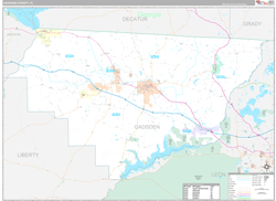 Gadsden County, FL Wall Maps - MapSales