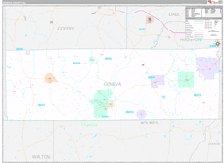 Geneva County, AL Wall Maps - MapSales