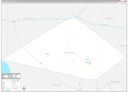 Jeff Davis County, TX Wall Maps - MapSales