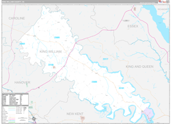 King and Queen County, VA Wall Maps - MapSales