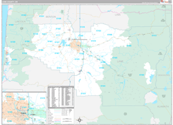 Lane County, OR Wall Maps - MapSales