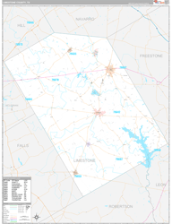 Limestone County, TX Wall Maps - MapSales