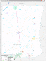 Meriwether County, GA Wall Maps - MapSales