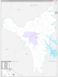 Moore County, TN Wall Maps - MapSales