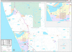 Muskegon County, MI Wall Maps - MapSales