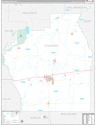 Stoddard County, MO Wall Maps - MapSales