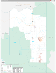 Teton County, ID Wall Maps - MapSales