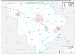 Walker County, AL Wall Maps - MapSales