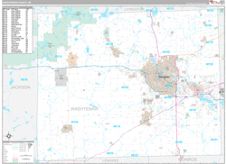 Washtenaw County, MI Wall Maps - MapSales