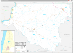 Wetzel County, WV Wall Maps - MapSales